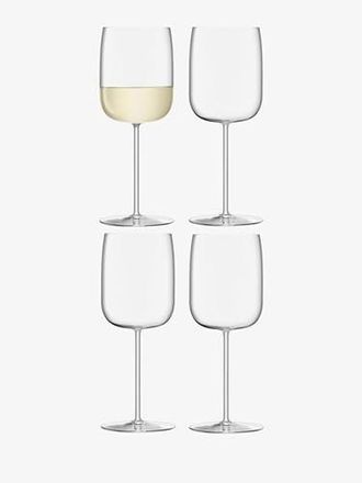 LSA International Borough Weingl&auml;ser 380ml Klar x 4