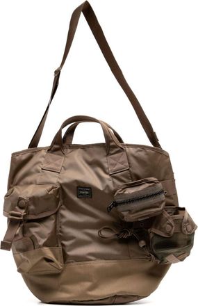Porter-Yoshida & Co. Tote Bag mit mehreren Taschen - Braun
