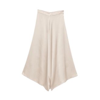 Alysi Asymmetrischer Satin-Midi-Rock - - Skirts - Damen - Beige - L
