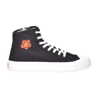 Kenzo Hohe Leinwand Sneakers - - Shoes - Damen - Schwarzk - 41 EU