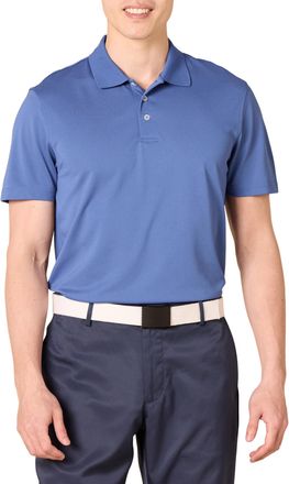 Amazon Essentials Herren Golf-Poloshirt, Kurzärmelig, Schmal Geschnitten, Schnell Trocknend, Verwaschenes Blau, XXL
