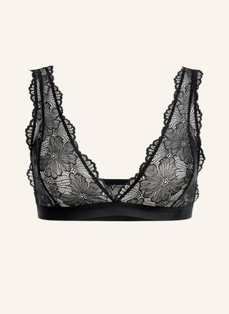 erlich textil Erlich Textil Classy Lace Spitzen Bralette B&uuml;gellos Aus Recyceltem Polyamid - Verstellbare Tr&auml;ger schwarz