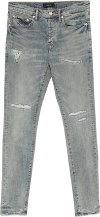 Purple P001 Ripped Jeans