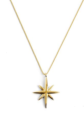 Singularu Guidance Halskette. Sterlingsilber mit 18 Kt Vergoldeter Beschichtung. Schmuck für Damen