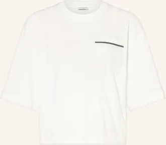 Brunello Cucinelli Brunello Cucinelli T-Shirt Mit Schmucksteinen weiss