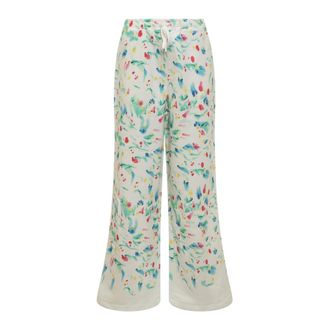 Marni Femme, Pantalons, Multicolore, Taille: 36 FR Pantalon de surv&ecirc;tement en coton &agrave; imprim&eacute; floral