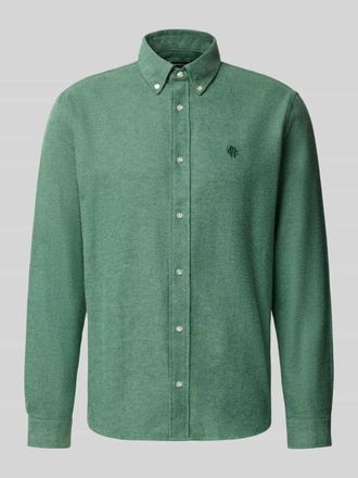 Mc Neal Regular Fit Freizeithemd aus reiner Baumwolle mit Label-Stitching