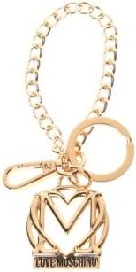 Love Moschino Metall-Schl&uuml;sselanh&auml;nger mit Logo - - Accessories - Damen - Gelb - ONE SIZE