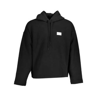 Calvin Klein Schwarzer Baumwollpullover mit Kapuze - - Sweatshirts & Hoodies - Herren - Schwarzk - 2XL