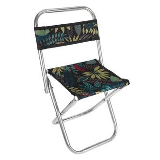 Cabilock Leichter Klappbarer Campingstuhl mit Rückenlehne Tragbarer Outdoor hocker aus Edelstahl und Oxford Kompakt Belastbar für Angeln BBQ und Sportveranstal