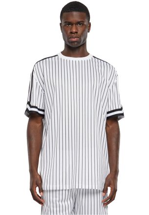 Urban Classics Herren T-Shirt Oversized Striped Mesh Tee, lässiges Mesh T-Shirt für Männer, gestreift, Regular Fit, Größen S - 5XL