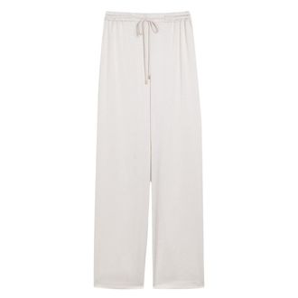 Ted Baker Umaibo Satin Jogginghose Mit Weitem Bein, Elfenbeinfarben