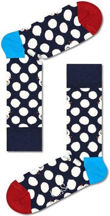 Happy Socks Unisex Schneemannsocke mit gro&szlig;en Punkten Socke, Muster, Small/Medium