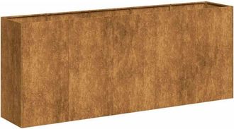 vidaXL Vidaxl - Jardini&egrave;re rouill&eacute; 200x40x80 cm acier inoxydable