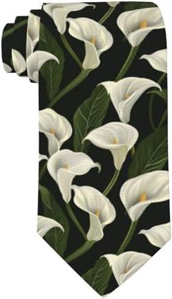 Generic Lys Calla Cravate Classique Cravates Polyvalente Cravatte Pour Fêtes Scolaires Bureau