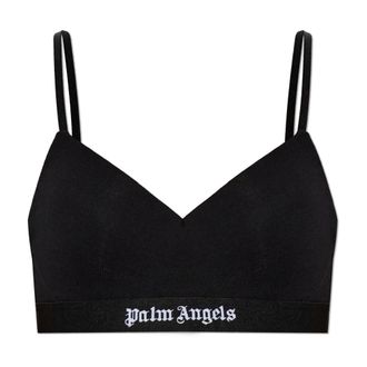 Palm Angels Femme, Sous-v&ecirc;tements, Noir, Taille: 44 FR Logo Bra