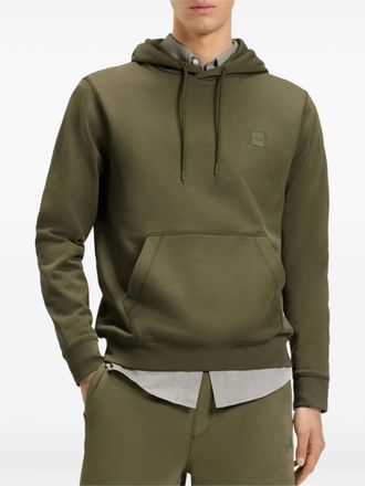 BOSS hoodie à patch logo - Vert