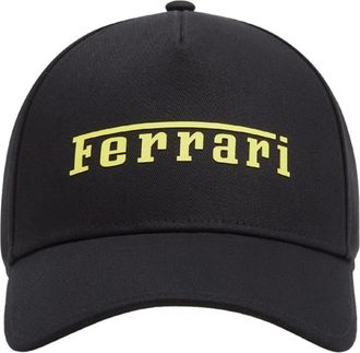 Ferrari Homme, Accessoires, Noir, Taille: ONE Size Chapeau en coton