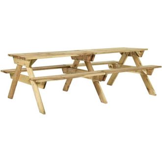 vidaXL Prolenta Premium Picknicktisch mit B&auml;nken 220x122x72 cm
