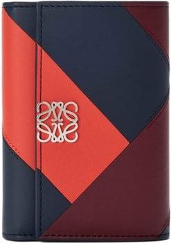 Loewe Petit portefeuille vertical Anagram en cuir de veau