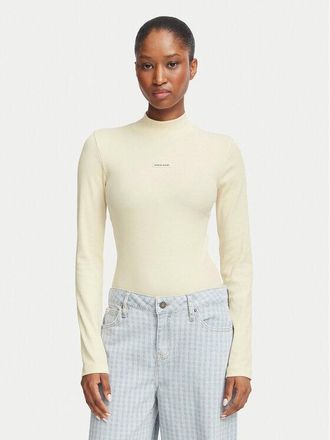 Guess Bluse W6BP06 K5471 Hellbeige Slim Fit