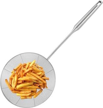 Generico Filtre &agrave; araign&eacute;e, filtre &agrave; araign&eacute;e en acier inoxydable, &eacute;cumoire pour la cuisine, tamis &agrave; chaud en acier inoxydable pour cuisiner, frire, graisse, s