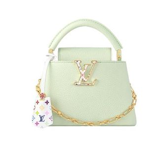 Louis Vuitton Green Taurillon Capucines Mini - Full set, packaging And Reciept