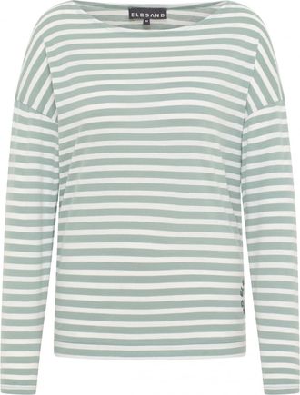 Elbsand Tooske Damen Langarm T-Shirt, Longsleeve mit Bootsausschnitt, locker geschnitten