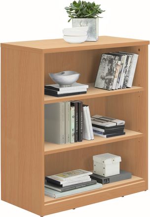 Xora Regal, Buche, Holzwerkstoff, 2 F&auml;cher, 72x84x36 cm, Wohnzimmer, Regale, B&uuml;cherregale