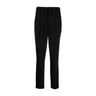 Ralph Lauren Schmal geschnittene Hose - - Trousers - Damen - Schwarzk - XL