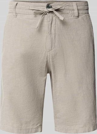 Lindbergh Bermudas aus Leinen-Mix mit franz&ouml;sischen Eingrifftaschen