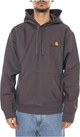 Carhartt Work in Progress Homme, Sweatshirts et sweats &agrave; capuche, Violet, Taille: M Hooded American Script SweaT-shirt