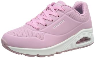 Skechers Mädchen UNO Stand On Air Sneaker, Pink Pu Trim, 30 EU