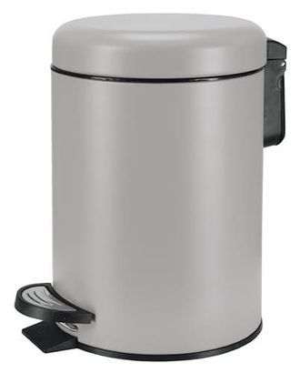 Kleine Wolke Kosmetikeimer One, Farbe: Platin, Material: Edelstahl/PP, Gr&ouml;&szlig;e: Eimer 3 Liter 16,8 cm x 25 cm