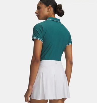 Under Armour Poloshirt Under Armour Golf Polo Drive Chill Shortsleeve Dunkelgr&uuml;n Damen