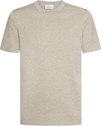 Profuomo Glattstrick-T-Shirt aus Baumwolle in