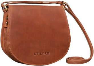 STILORD Lilly Besace Femme Cuir Marron Sac à Main pour Femmes Sac à Bandoulière Vintage Petit Sac à lÉpaule Chic et Élégante, Couleur:andorra - marron, taille