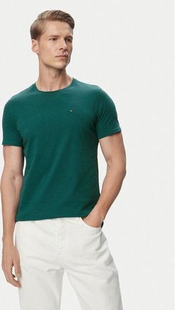 Tommy Jeans T-Shirt DM0DM04411 Dunkelgr&uuml;n Slim Fit