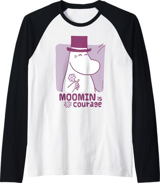 Moomin Mumin Moominpappa Mumins ist Mut Raglan