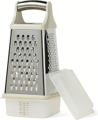 Amazon Basics 4-Seitige K&auml;sereibe, Edelstahl, Sp&uuml;lmaschinenfest