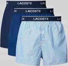 Lacoste Boxer mit elastischem Logo-Bund im 3er-Pack