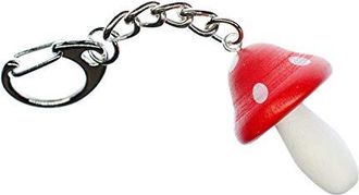 Miniblings Amanite tue-mouches Pendentif champignon rouge - Mode main bijoux I I pendentif Porte-clé Porte-clés Porte-clef