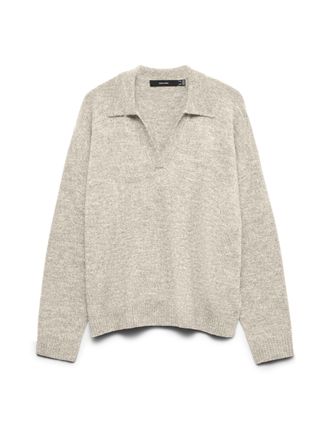 Vero Moda Vmlefile Ls Poloneck Pullover Noos