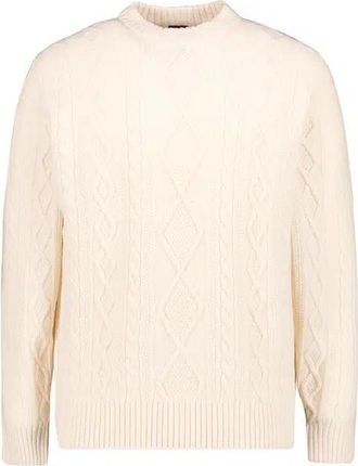Boss Orange by Hugo Boss BOSS Orange Herren Pullover beige unifarben