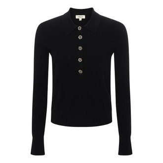 L'agence Pull c&ocirc;tel&eacute; &agrave; boutons orchid&eacute;es en coton et soie