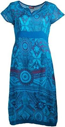 Coline Robe Courte Effet Boule doublée- Couleur : Denim - Taille : M