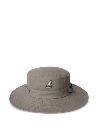 Kangol chapeau &agrave; logo appliqu&eacute; - Gris
