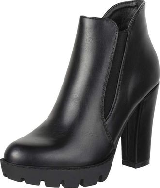 Elara Damen Stiefelette Ankle Boots Chunkyrayan EL900 Black-40