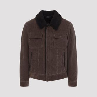 Tom Ford 900 Wale Cord Sherling Collar Trucker