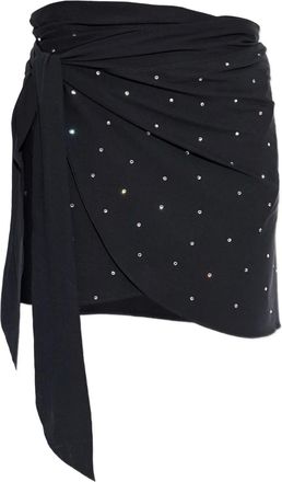 Hunza G swarovski crystal-embellished sarong - Schwarz